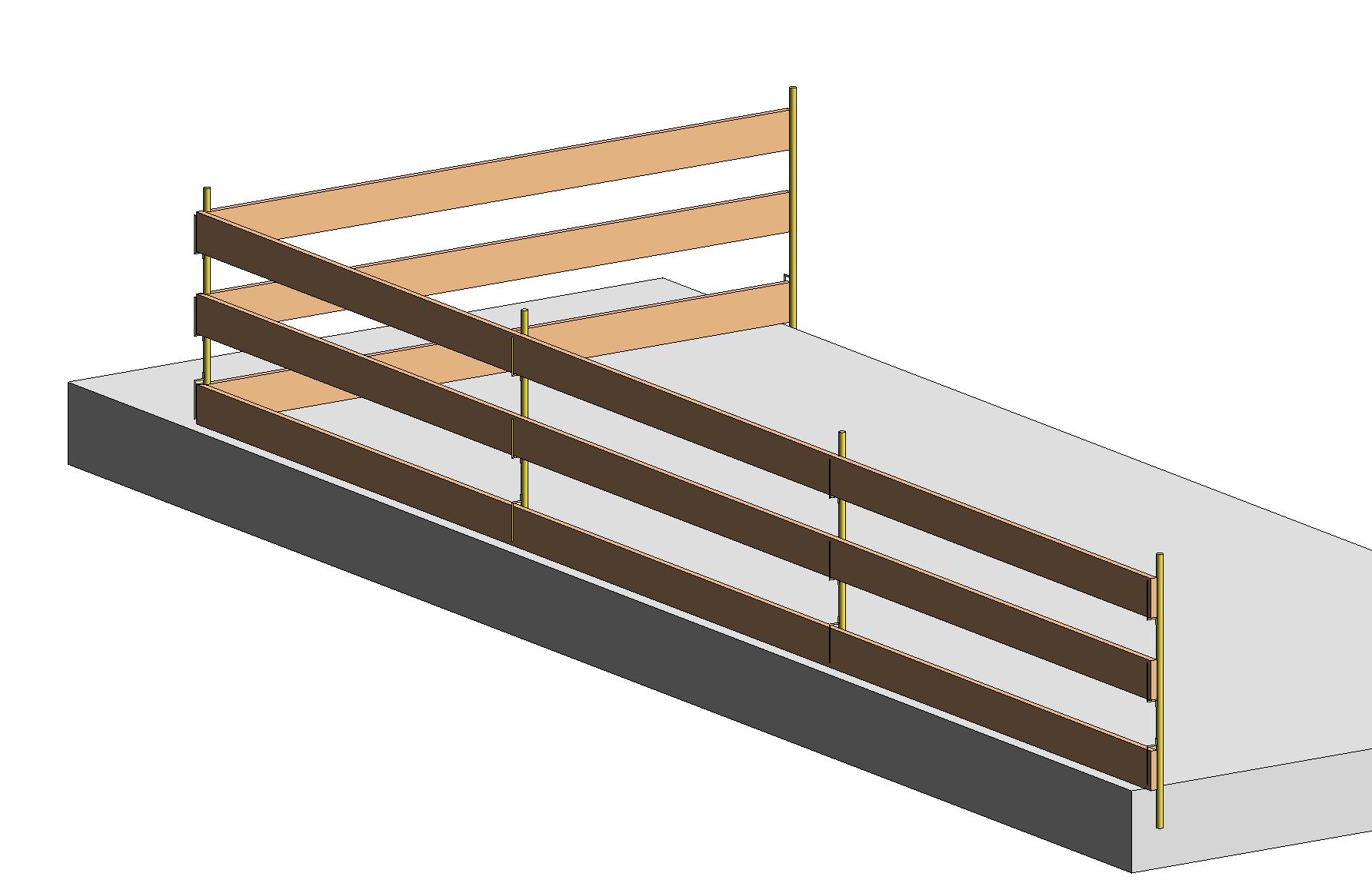 Railing of construction site BIM OBJECT: free BIM file downloads e.g ...